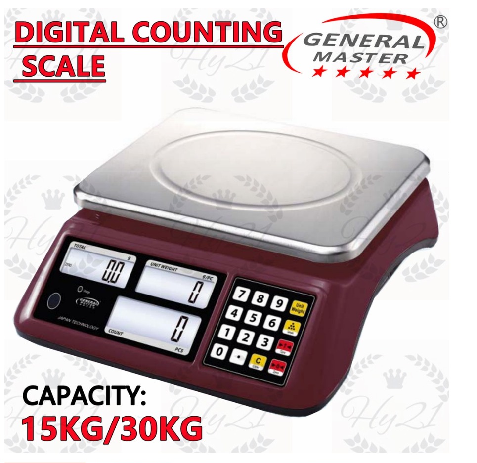 General Master Digital Counting Scale GMCD-15 + 30, Furniture & Home ...