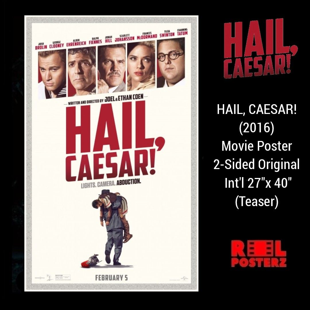 HAIL, CAESAR! (2016) Movie Poster 2-Sided Original International 27"x ...