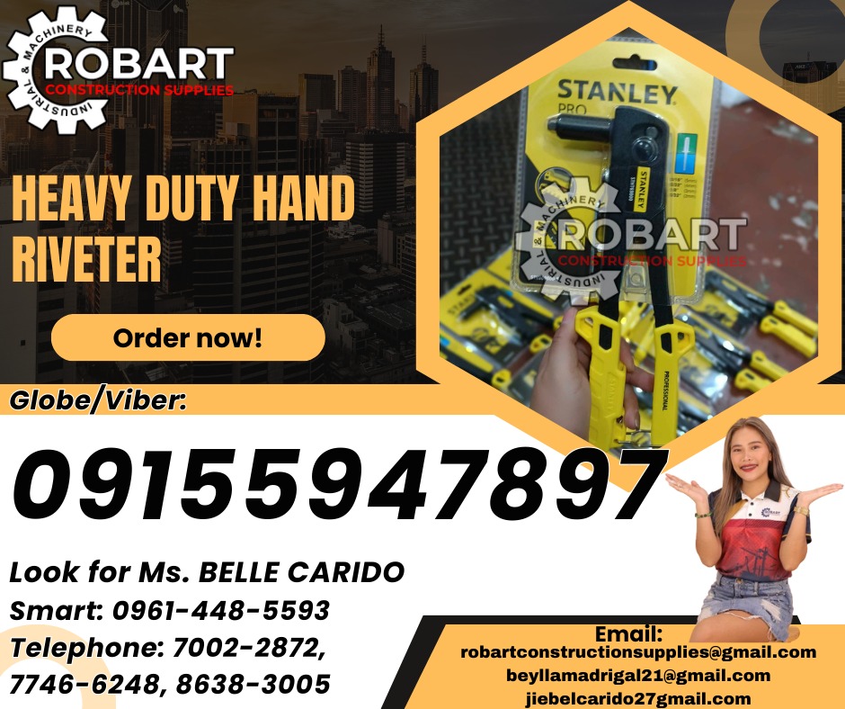 HEAVY DUTY hand riveter, Commercial & Industrial, Construction Tools ...