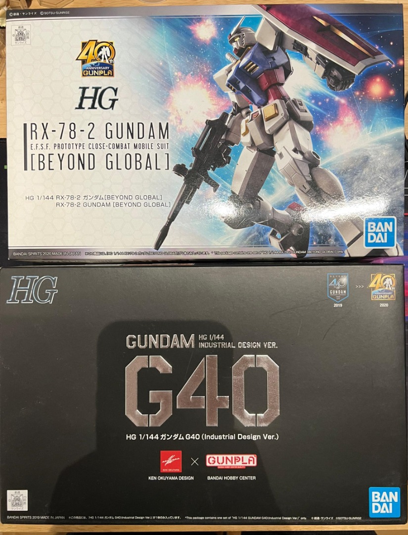 HG RX78-2 Gundam Beyond Global & G40 Industrial Design Ver., Hobbies & Toys, Toys & Games on ...