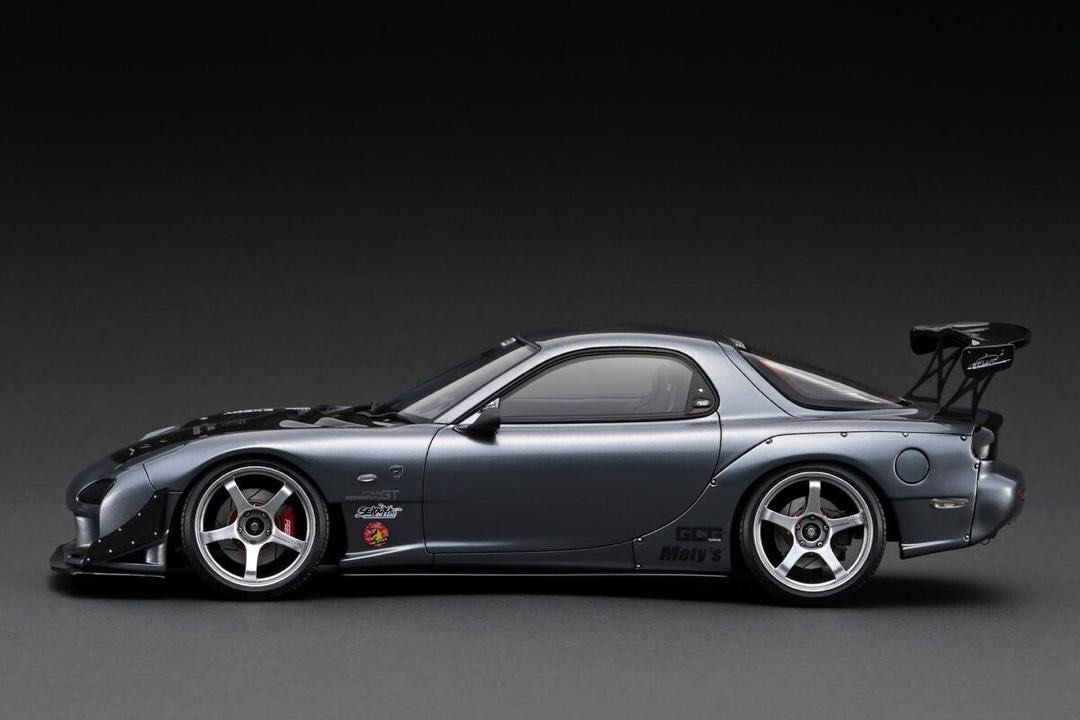 Ignition model IG3106 1/18 Feed RX-7 FD3S maou 2016 ver. Gun Metallic model car 魔王, Hobbies ...