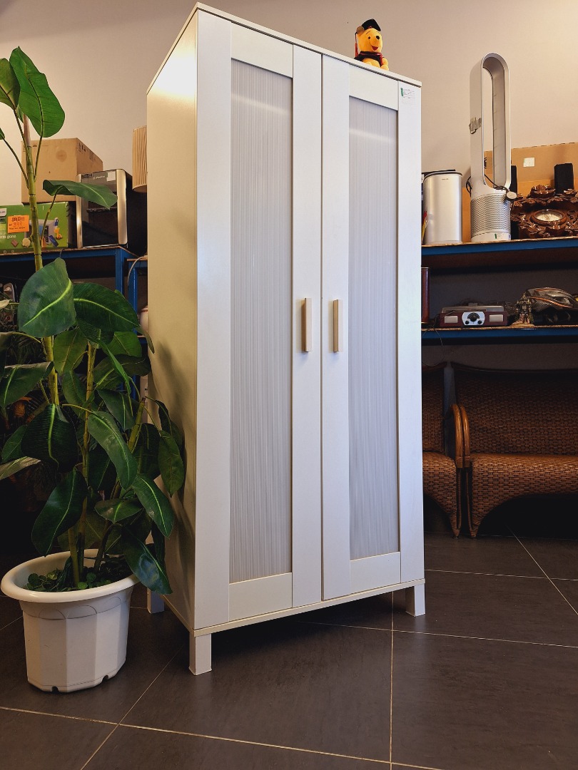 IKEA ANEBODA Wardrobe, white, 81x180 cm | IKEA ANEBODA, Almari pakaian ...