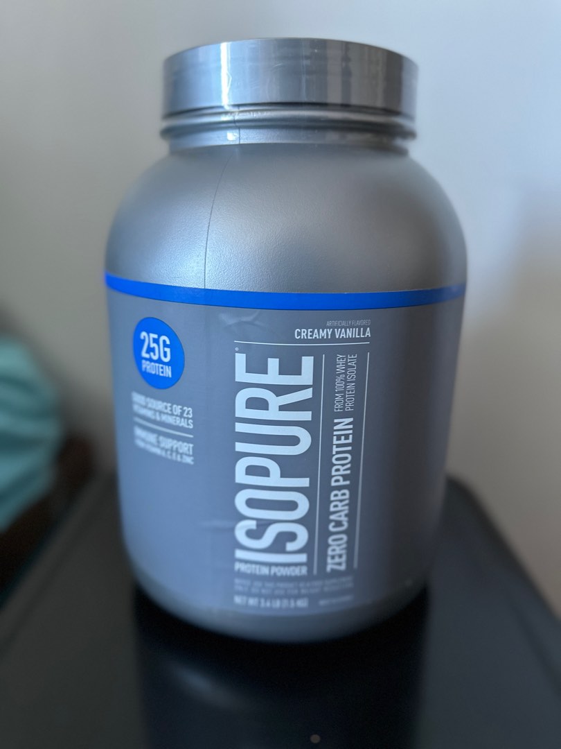 Isopure Protein Powder - Zero Carb Protein - Creamy Vanilla flavor ...