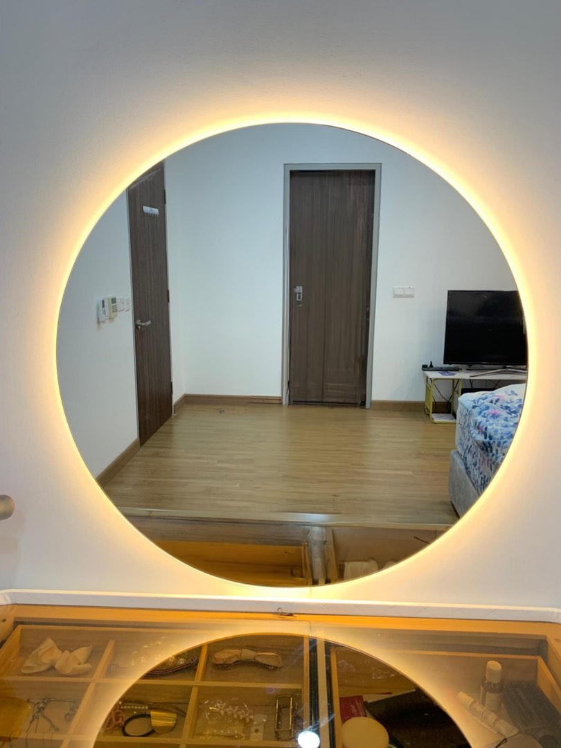 ITALY BRAND LED Mirror Wall Mirror Vanity Mirror Bathroom Lampu Cermin ...