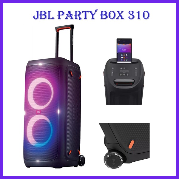 JBL Partybox 310 Portable Rechargeable Bluetooth RGB LED Party Box ...