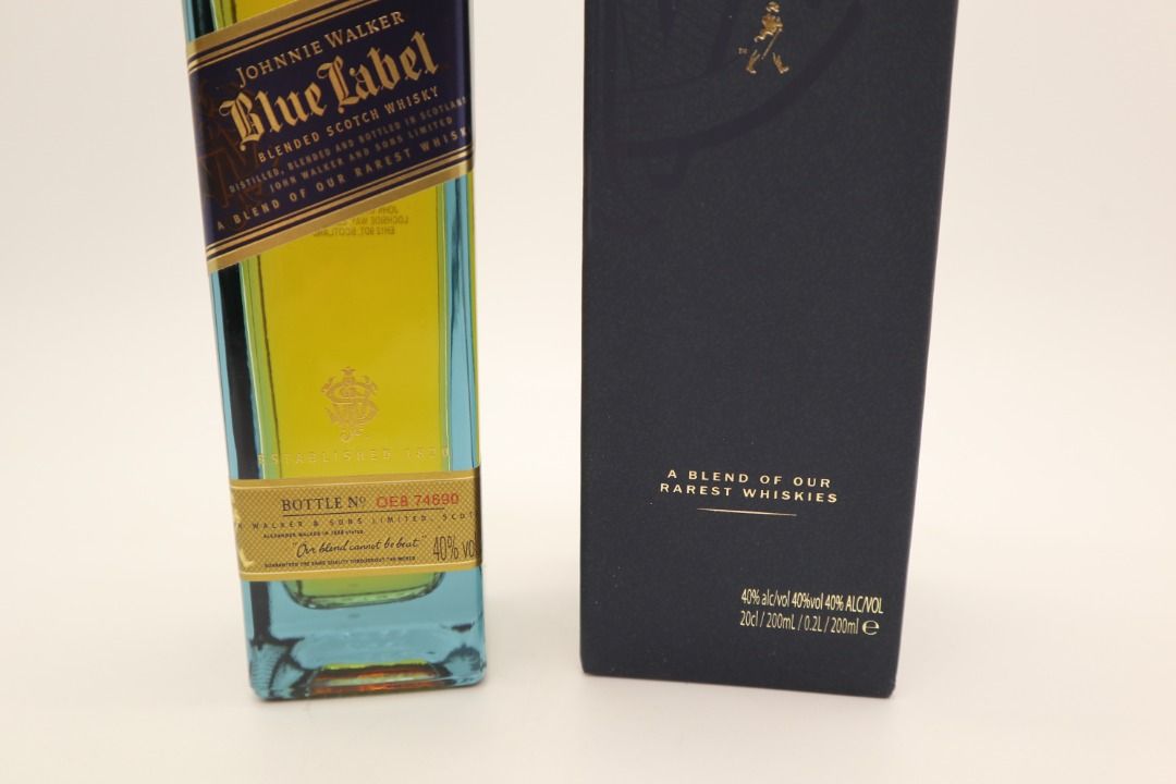 Johnnie Walker Blue Label 200ml 20cl 40% Blended Scotch Whisky, 嘢食 & 嘢飲 ...