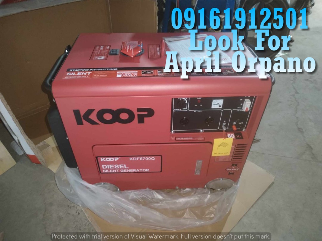 KOOP AIR COOLED DIESEL GENERATOR, Commercial & Industrial, Construction ...