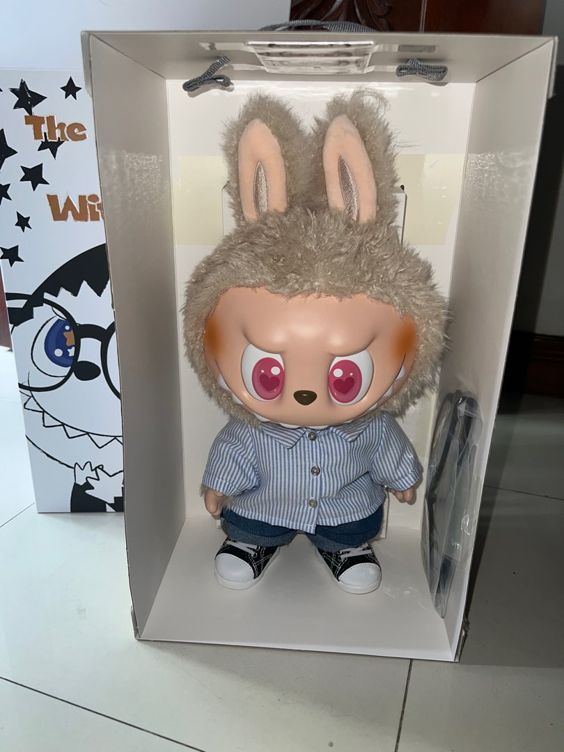 Labubu flip with me plush doll 40CM popmart, Hobbies & Toys, Toys ...