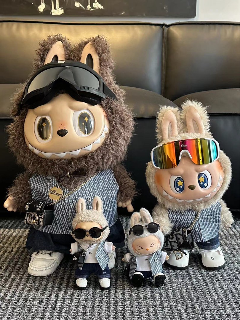 LABUBU luxury brands clothing set outfit bags shoes accessories 17cm ...