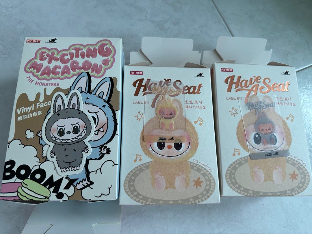 Labubu V1 Sesame, V2 Hehe & Sisi, Hobbies & Toys, Toys & Games on Carousell