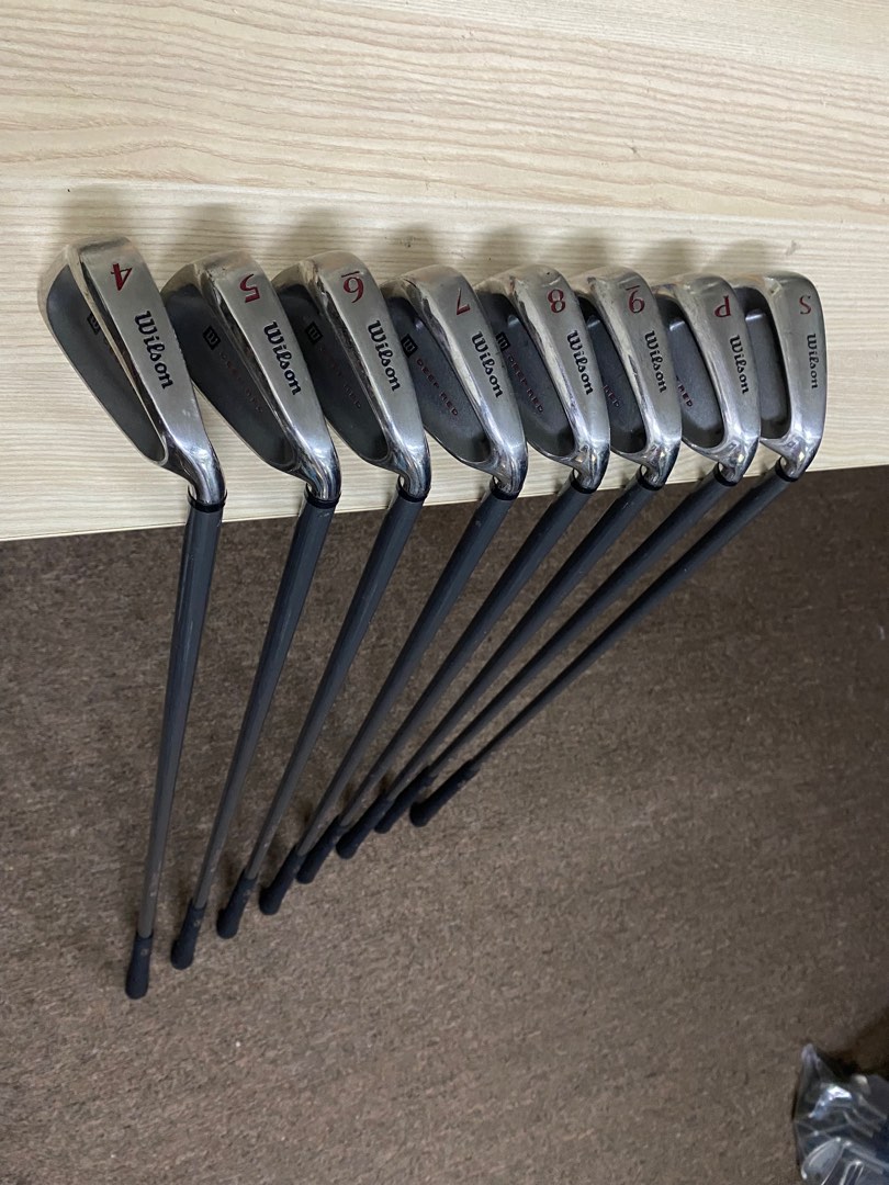 (Lady) Wilson DEEP RED Iron Set, Sports Equipment, Sports & Games, Golf ...