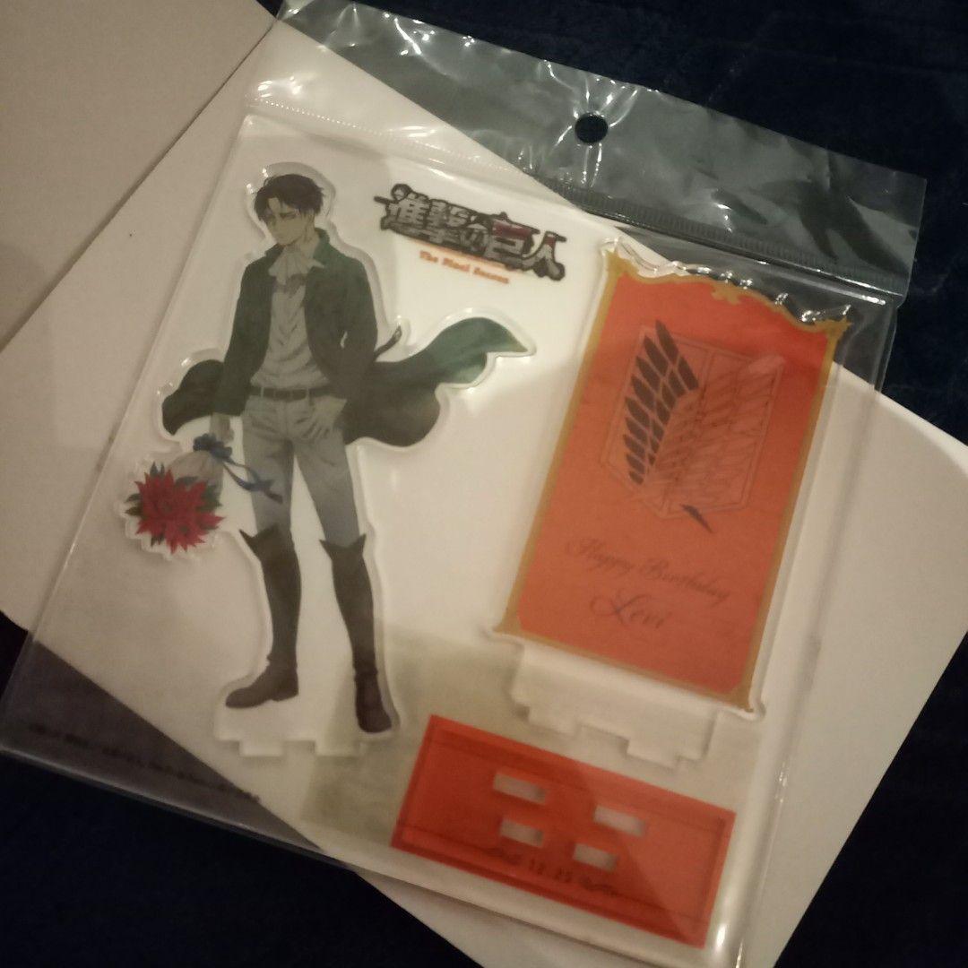 Levi Ackerman Birthday Standee Mappa Exhibition 2020, Hobbies & Toys ...