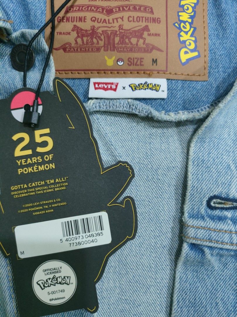 Levis x Pokemon jacket, Babies & Kids, Babies & Kids Fashion on Carousell