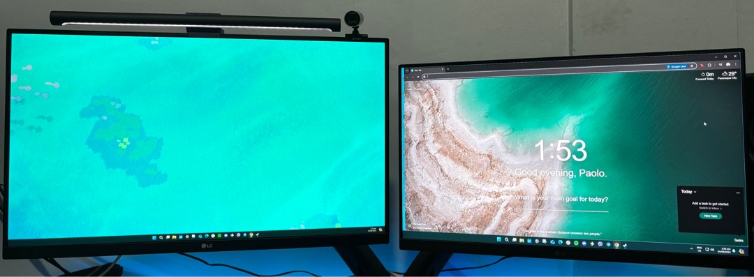 LG MONITORS + MONITOR ARMS (SET), Computers & Tech, Parts & Accessories ...