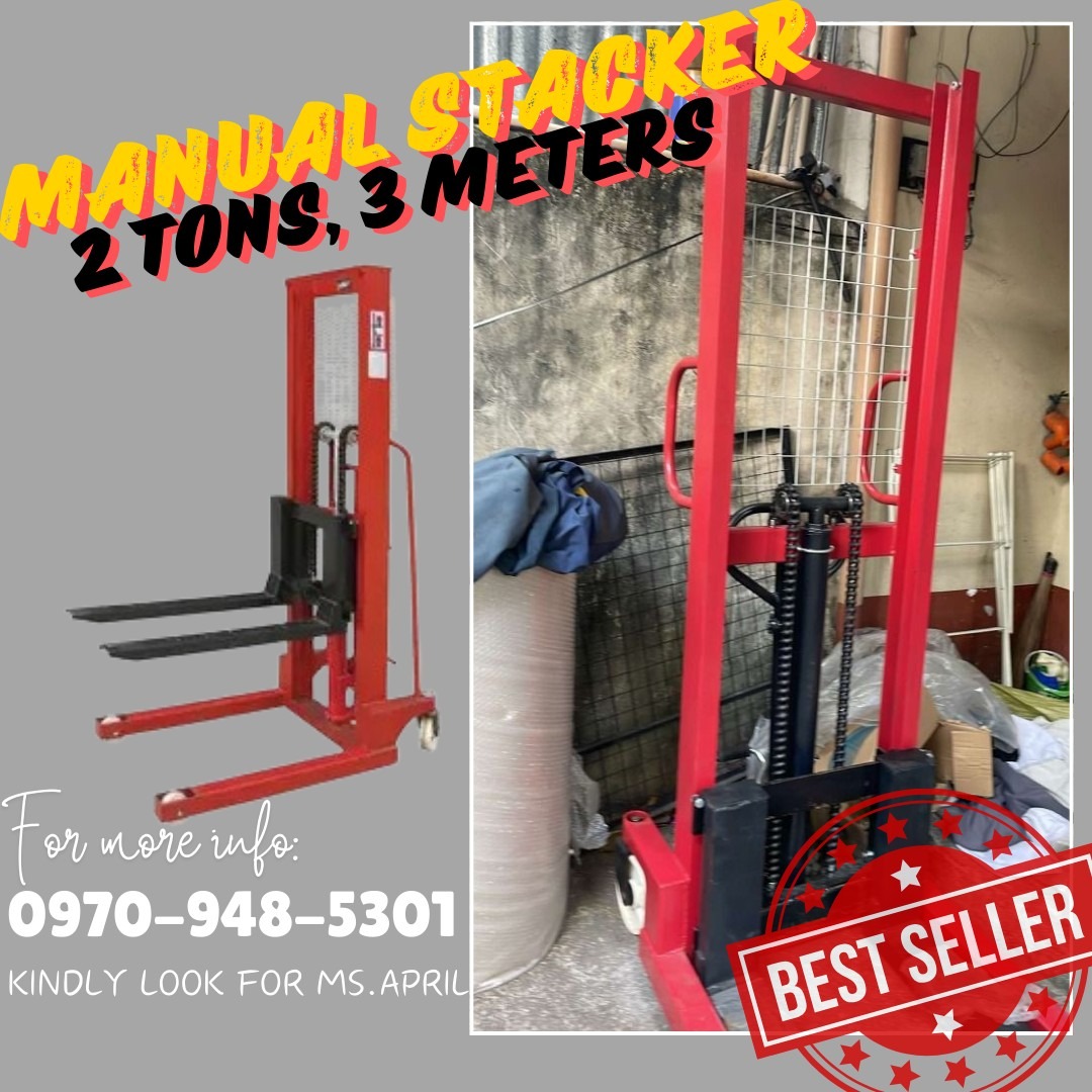 MANUAL STACKER 2 TONS WITH 3M LIFTING HEIGHT, Commercial & Industrial ...