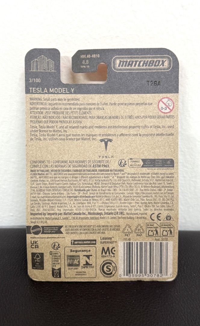 MATCHBOX TESLA MODEL Y Metalflake Blue, Hobbies & Toys, Toys & Games on ...