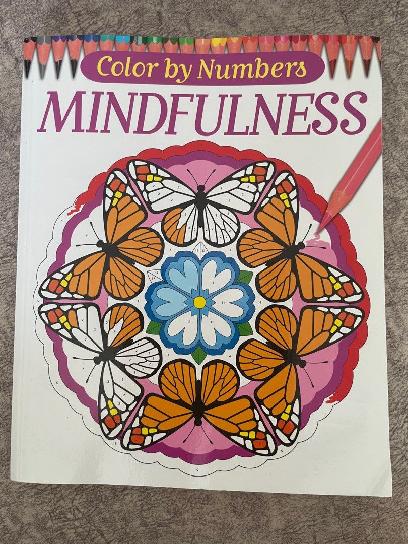 Mindfulness Colour By Number Colouring Book, Hobbies & Toys, Books ...