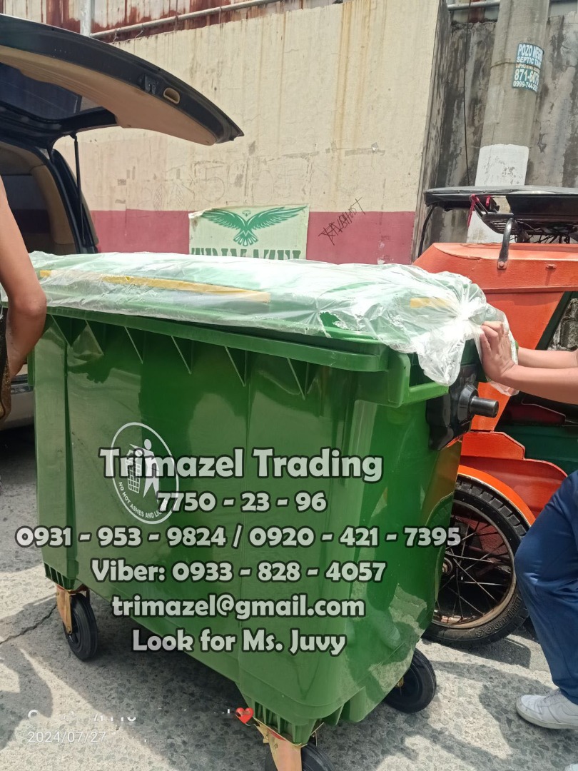 MOBILE TRASH BIN, Furniture & Home Living, Cleaning & Homecare Supplies ...