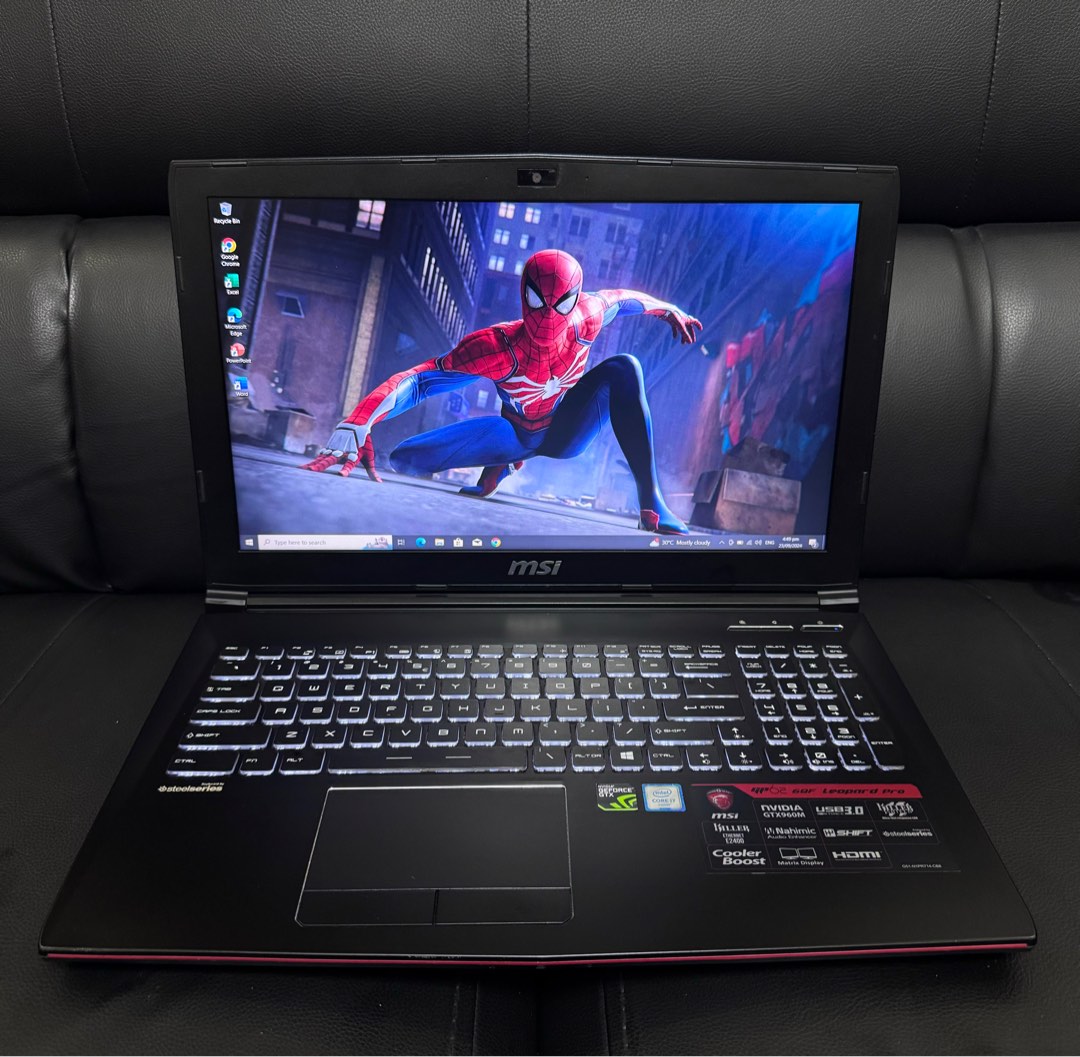 MSI Gaming Laptop G Series i7 6th Gen 12GB Ram 128GB M.2 NVMe SSD 1000GB HDD 2GB NVIDIA GeForce ...