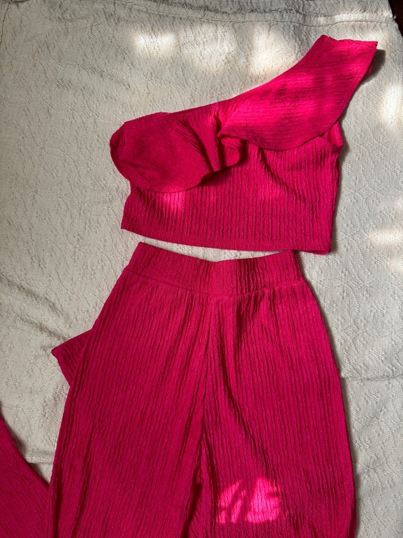 Neon pink set/coords/ barbie fit, Women's Fashion, Dresses & Sets, Sets ...