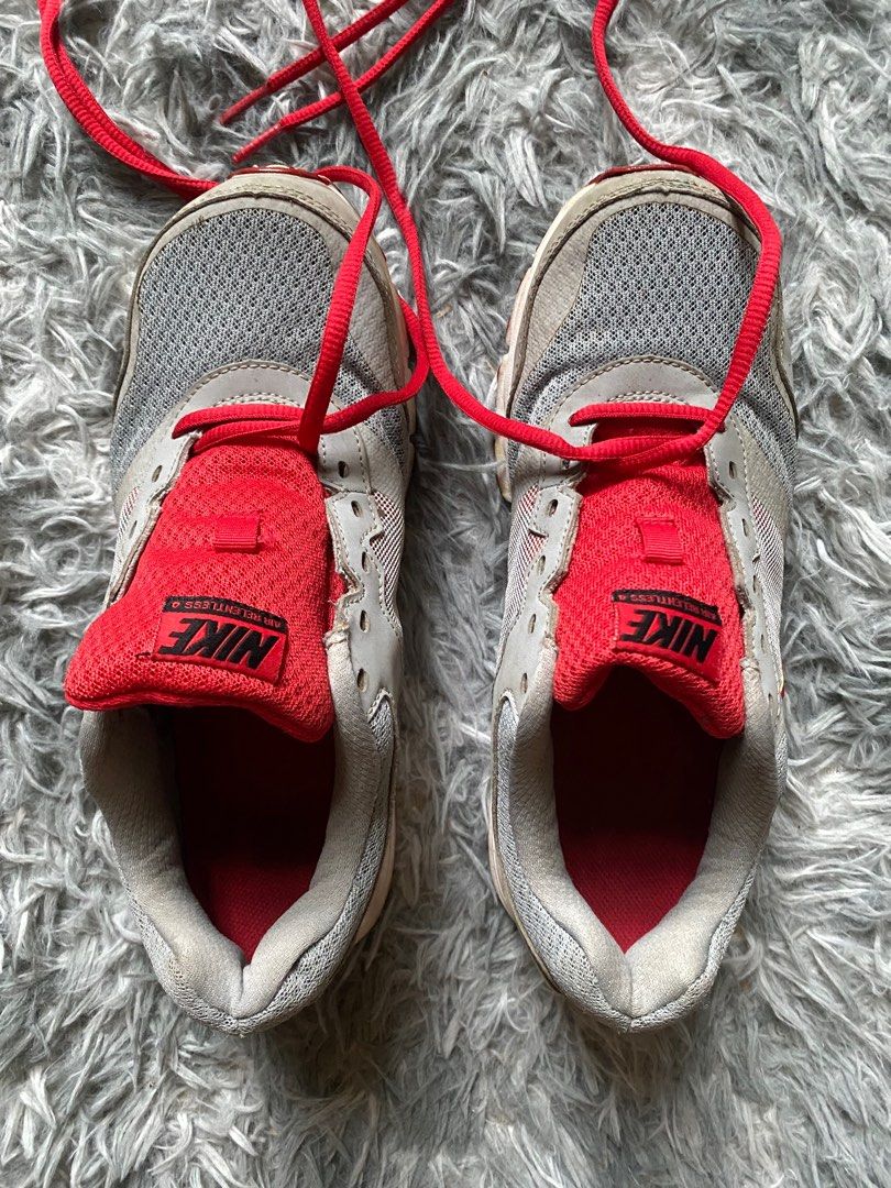 Nike grey red sport shoes, Babies & Kids, Babies & Kids Fashion on ...