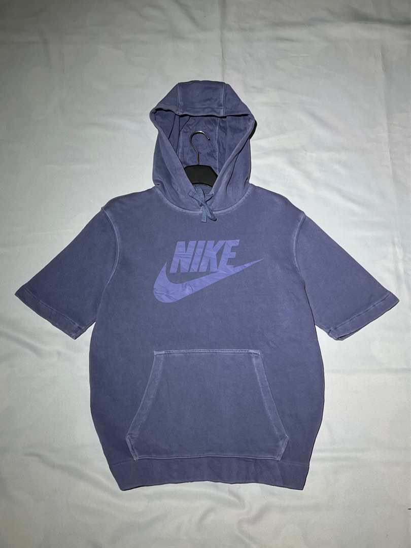 NIKE SPELLOUT SHORT SLEEVE HOODIE LYLAC, Men's Fashion, Tops & Sets ...