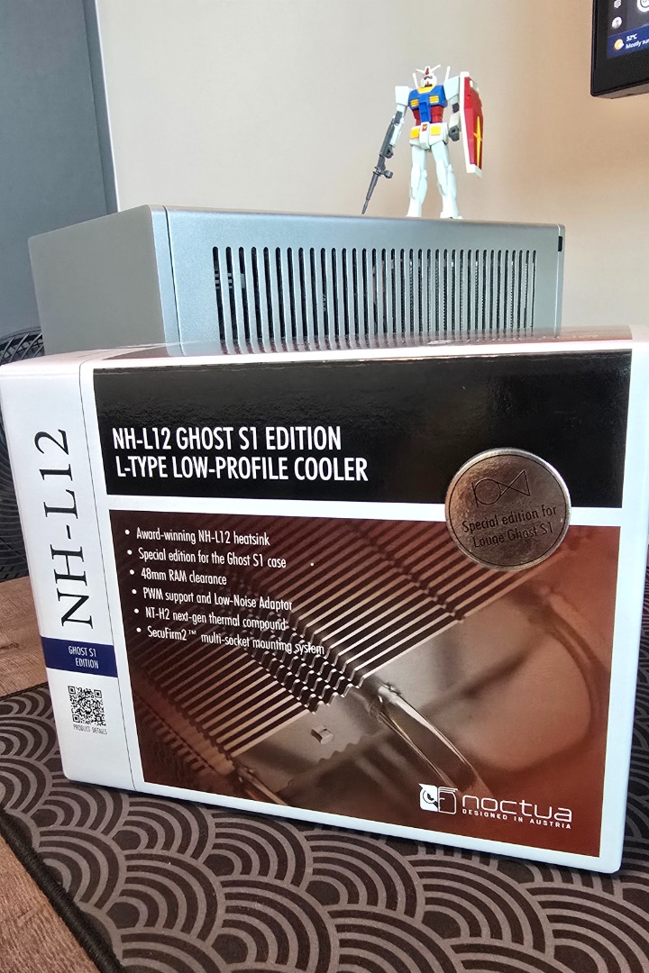 Noctua NH-L12 Ghost S1 Edition, Premium Low Profile CPU Cooler with Quiet 92mm PWM Fan (Brown ...