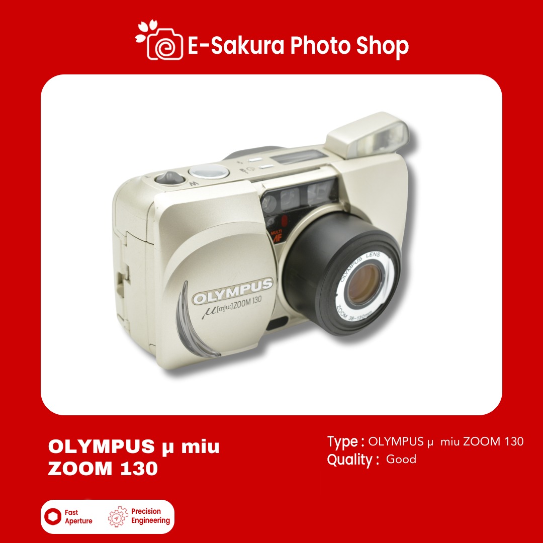 OLYMPUS μ miu ZOOM 130 | 5310793 | COMPACT FILM CAMERA | GOOD QUALITY # ... OLYMPUS μ miu ZOOM 130 | 5310793 | COMPACT FILM CAMERA | GOOD QUALITY # ...