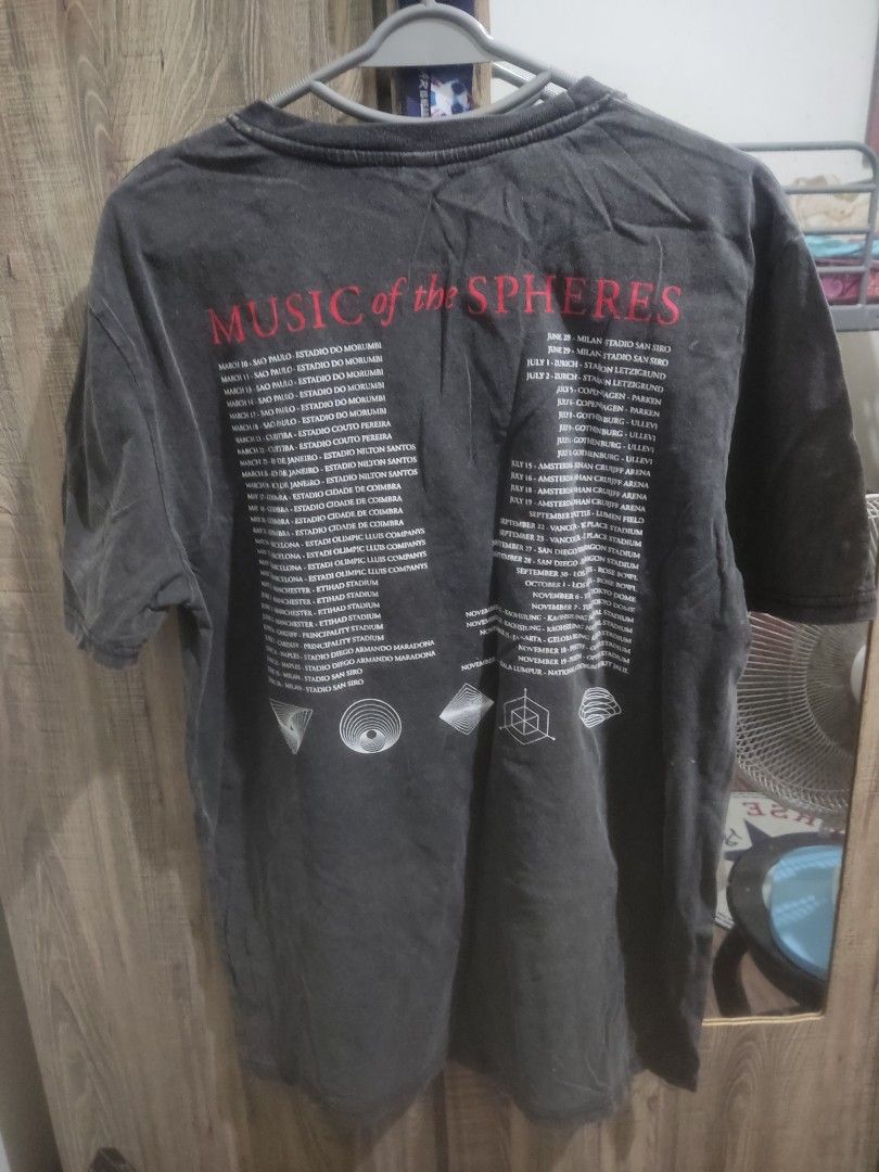 Original Alien Radio Coldplay official merchandise t shirt Kuala Lumpur ...