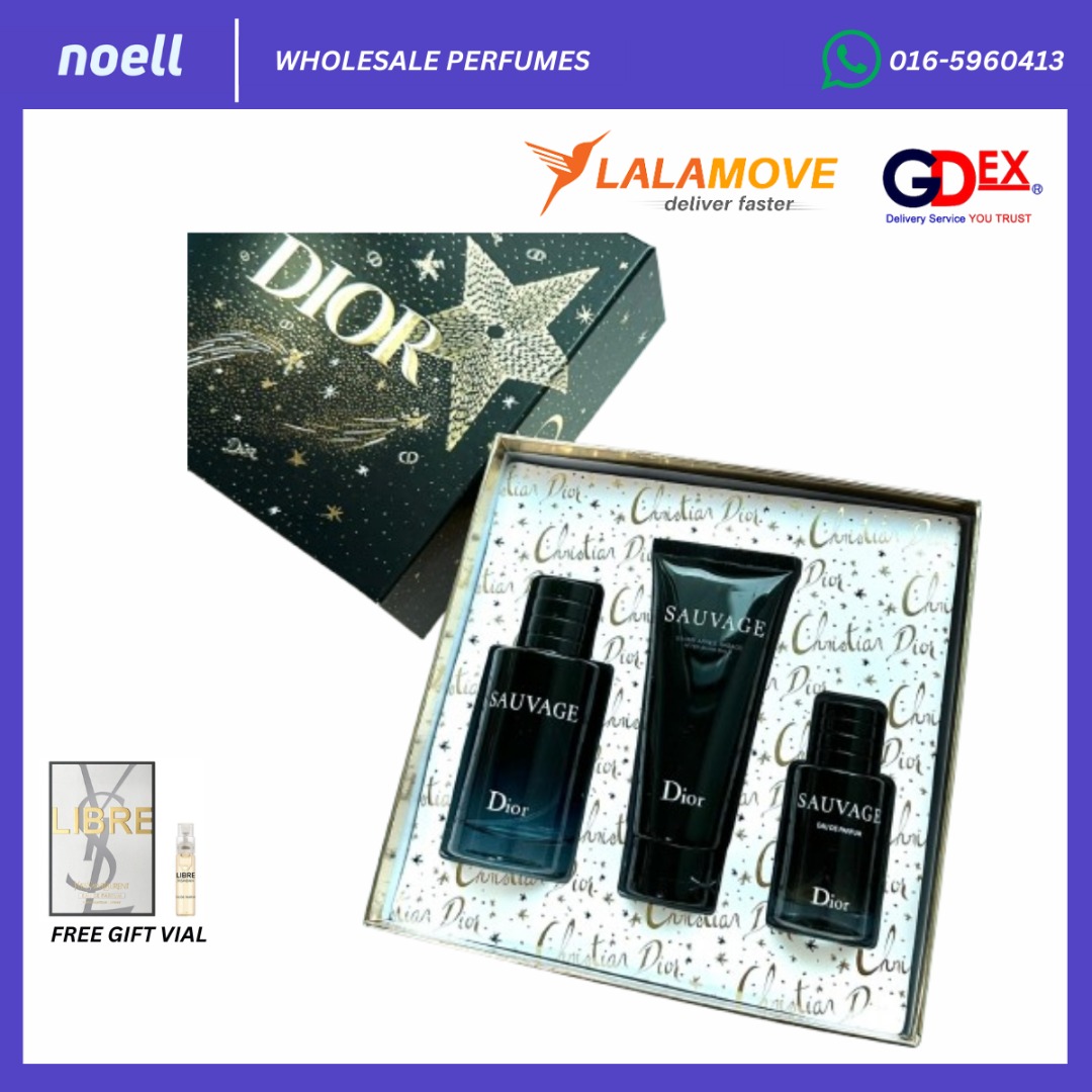 [ORIGINAL] AUTHENTIC READY STOCK DIOR SAUVAGE 3 IN 1 SET 1X30ML ...
