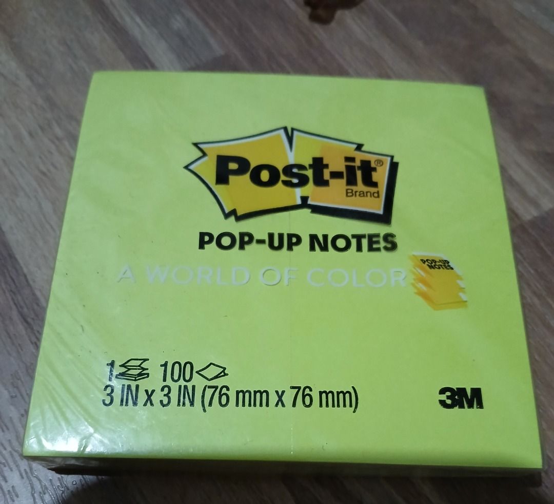 Original 3M Post-it Notes (sticky notes) size 3inx3in Pop-Up Style ...