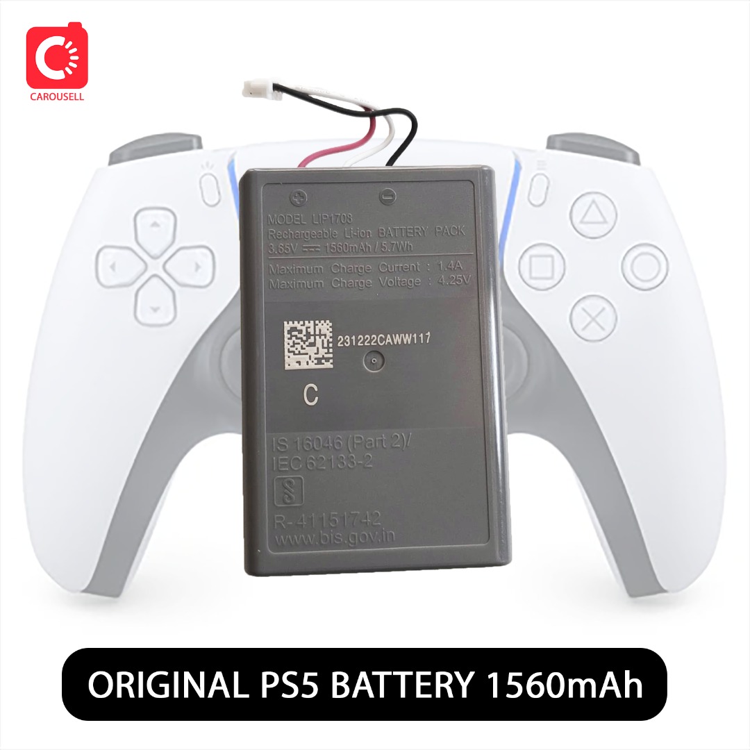 ORIGINAL SONY PS5 BATTERY (2PCS) 1560mAh Rechargeable Lithium-ion ...