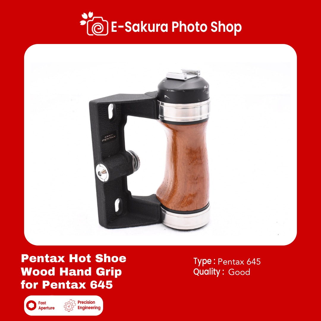 Pentax Hot Shoe Wood Hand Grip for Pentax 645 | VINTAGE CAMERA | GOOD ...