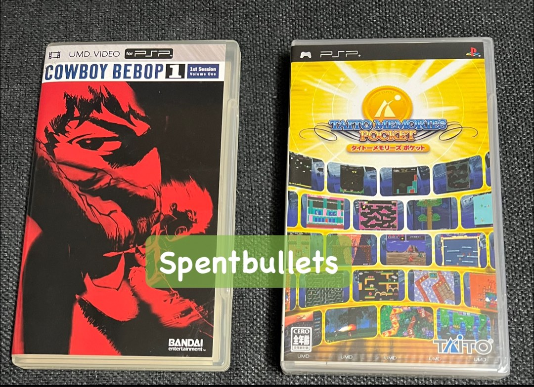 Playstation PSP UMD cowboy bebop taito memories pocket new sealed games ...