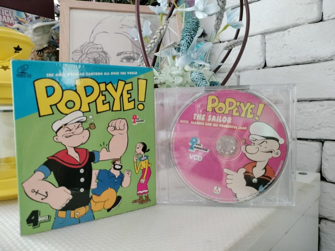 [still available] Popeye cartoon VCDs/4 disc box set, Hobbies & Toys ...