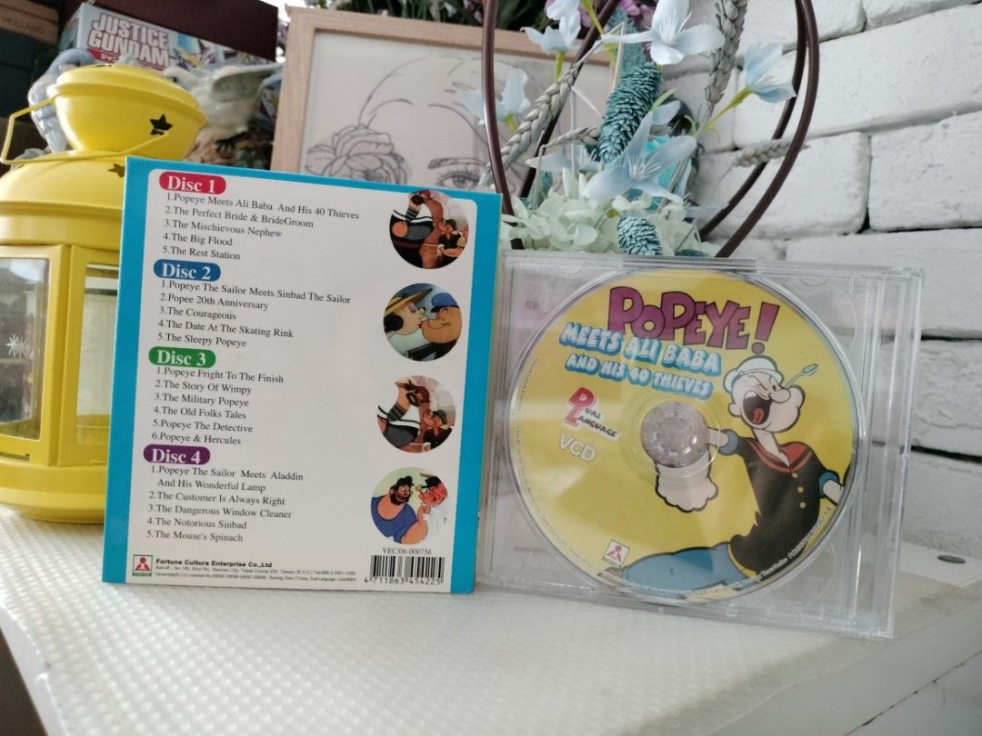 [still available] Popeye cartoon VCDs/4 disc box set, Hobbies & Toys ...