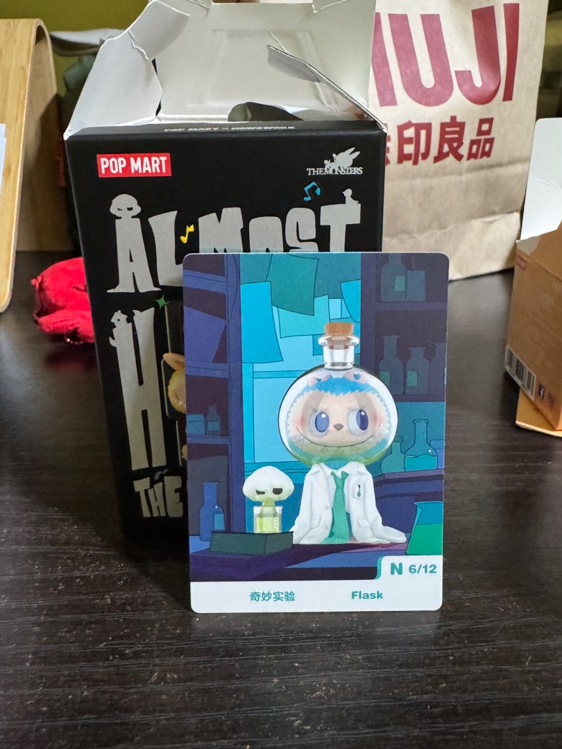 Popmart Labubu Almost Hidden The Monsters - Flask, Hobbies & Toys, Toys ...