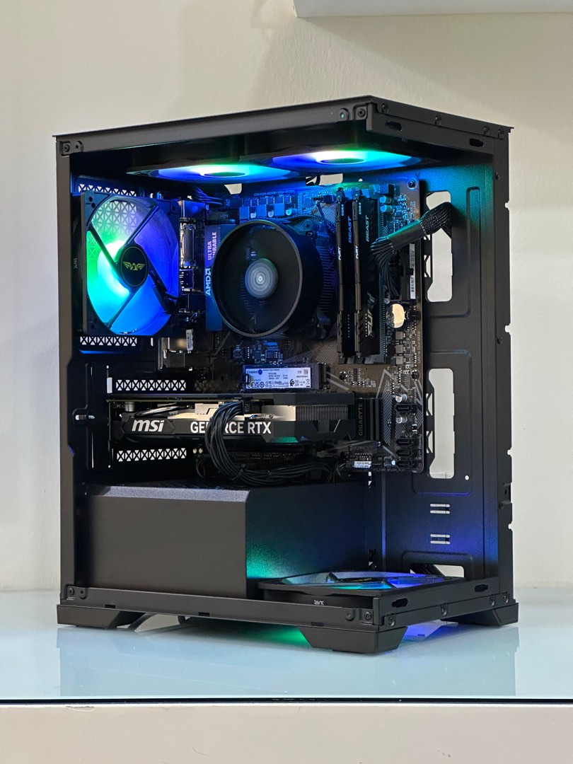 RTX 4060 + Ryzen 5600 Custom Gaming PC, Computers & Tech, Desktops on ...