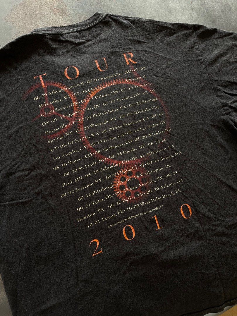 Rush time machine tour band tee, Men's Fashion, Tops & Sets, Tshirts ...