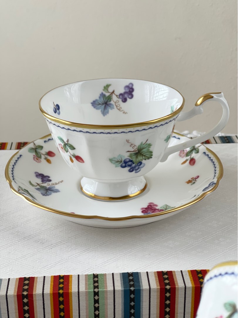 Sango Magna Fruit series Tea Cup duo, Furniture & Home Living ...