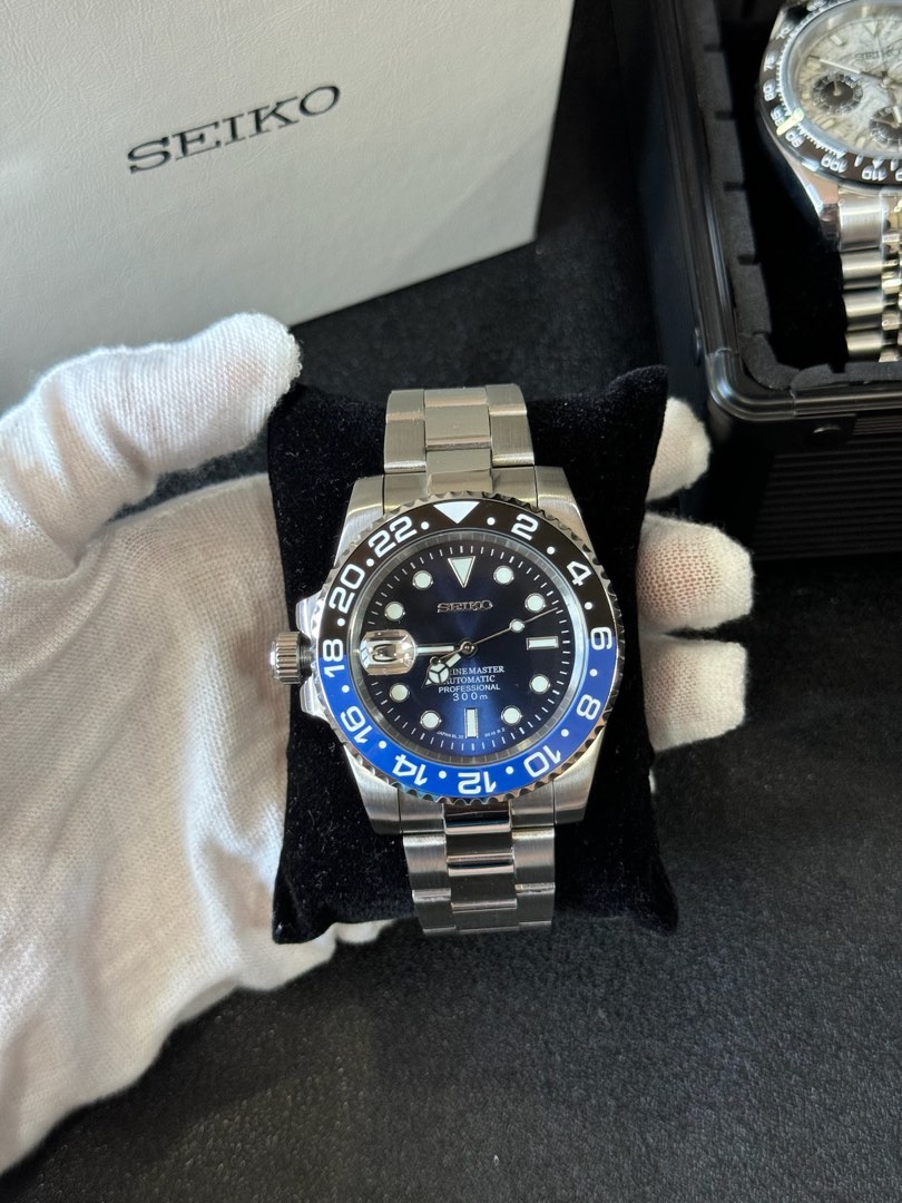 Seiko Mod Batman, Luxury, Watches on Carousell