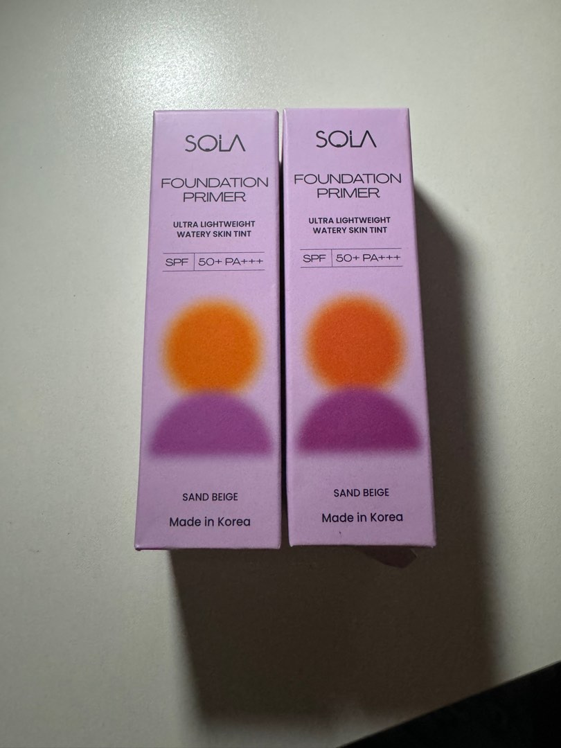 Sola Foundation Primer/Skin Tint in Sand Beige, Beauty & Personal Care ...