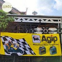 Spanduk Kain Banner Vintage Iklan Oli Agip Italia Racing Decor, Antik, Lainnya di Carousell