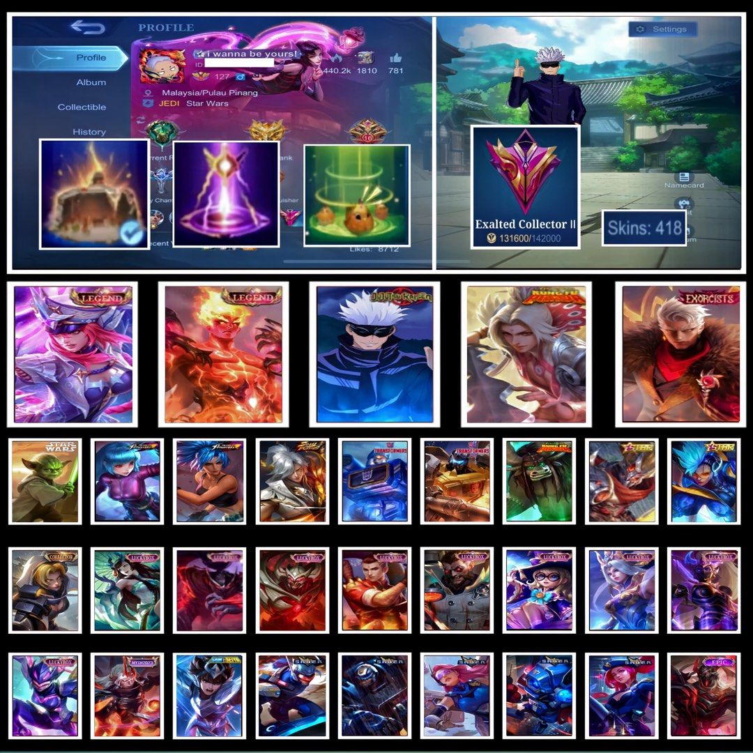 Sultan MLBB (Mobile Legend) acc, Video Gaming, Gaming Accessories, Game ...