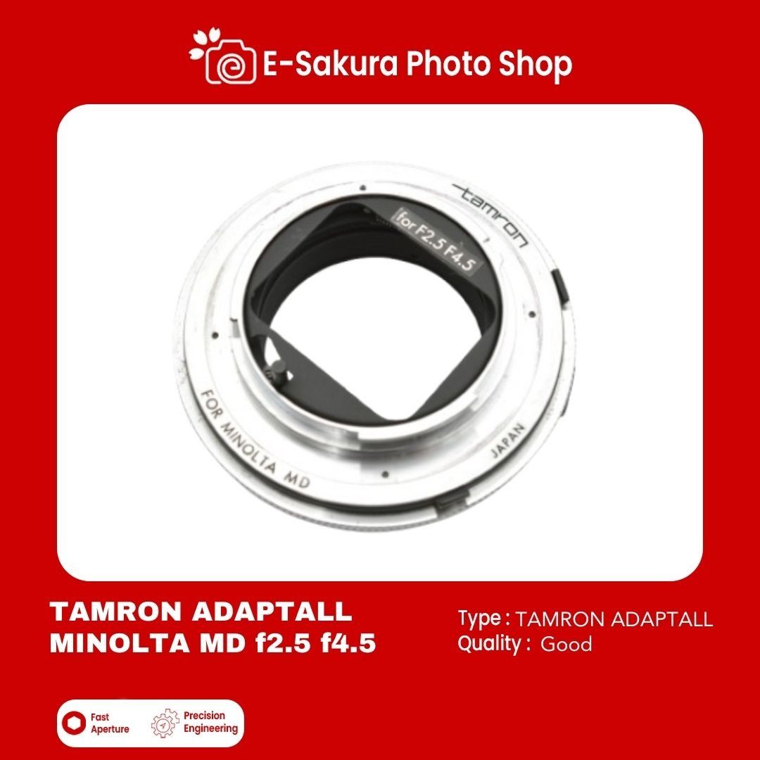 TAMRON ADAPTALL MINOLTA MD f2.5 f4.5 | LENS ADAPTER | GOOD QUALITY # ...
