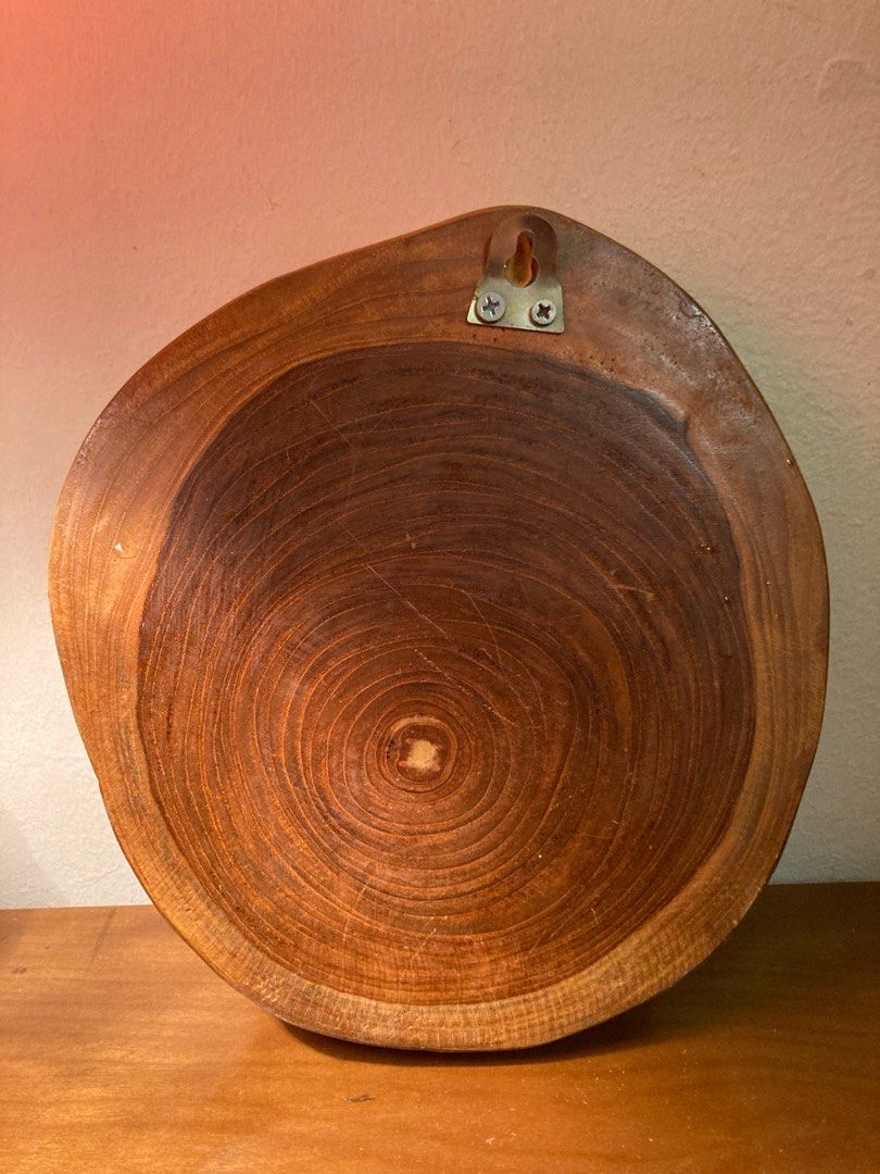 Teakwood Wall Decor with Gunny Sack Pocket, Furniture & Home Living ...
