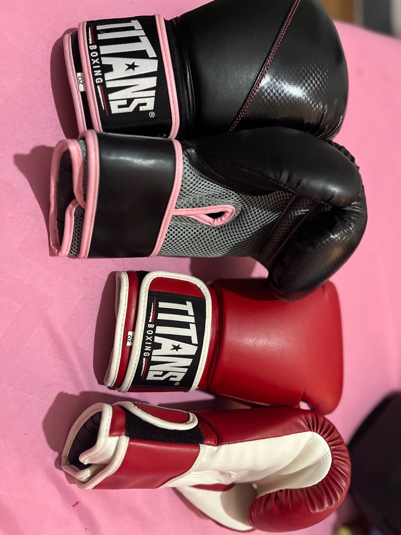 Titans Men and Women Boxing gloves 10z Package, Sports Equipment, Other ...