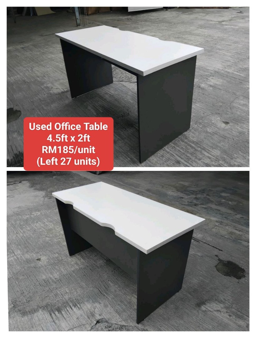 USED Office Table, Furniture & Home Living, Furniture, Tables & Sets on ...