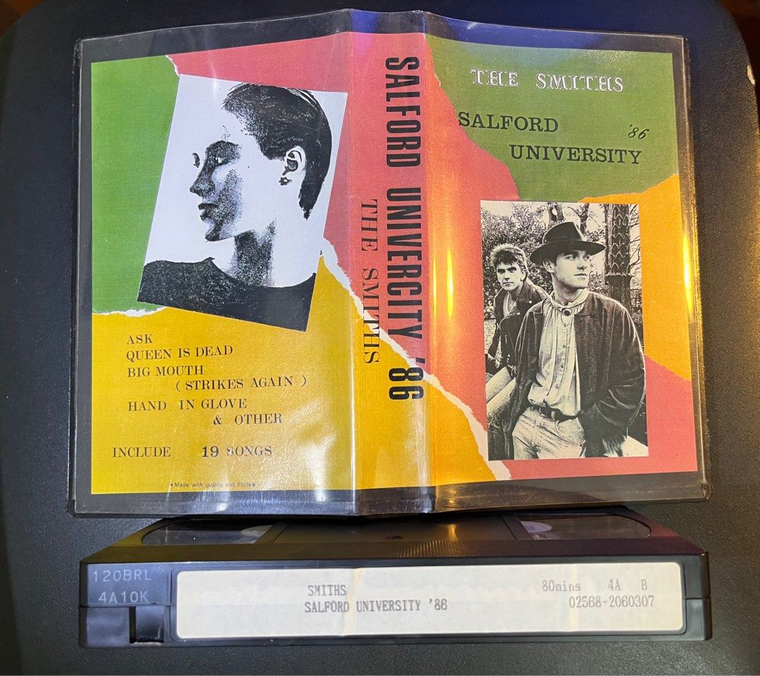 Vintage 80s The Smiths Live 1986 Salford University VHS Videotape ...
