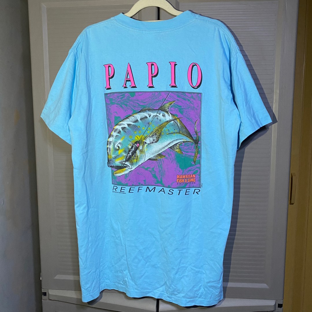 Vintage Papio Fish Art Tee, Men's Fashion, Tops & Sets, Tshirts & Polo ...